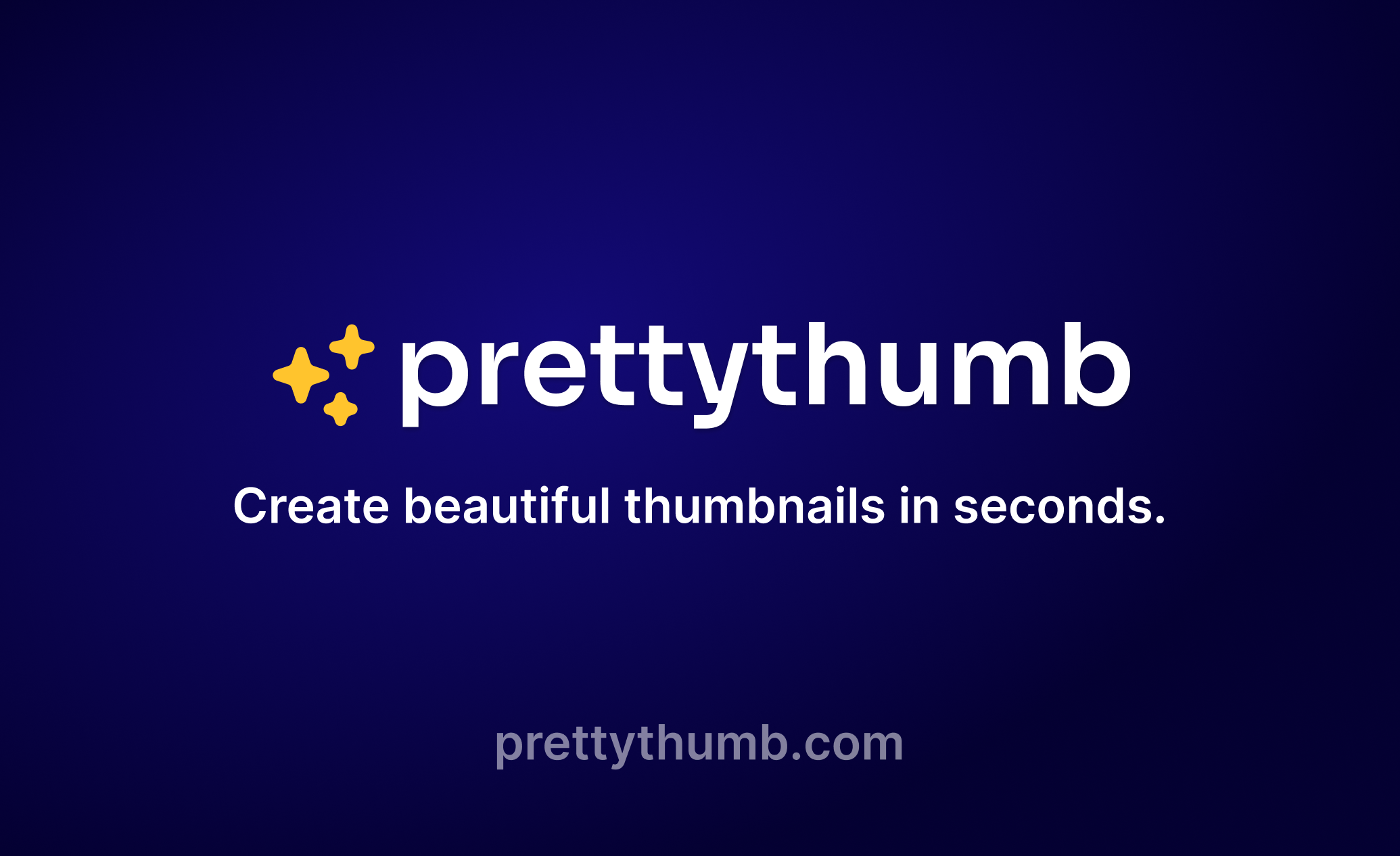PrettyThumb: Create beautiful thumbnails in seconds.